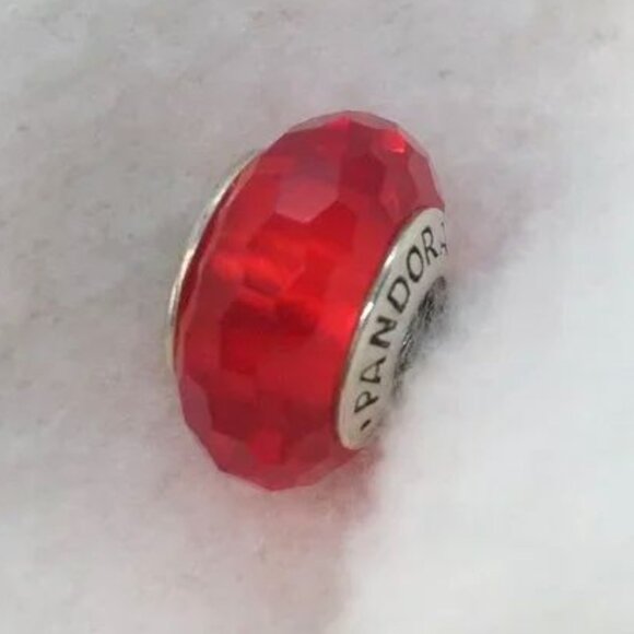 Pandora | Jewelry | Clearance Pandora Fascinating Red Glass Murano Bead ...